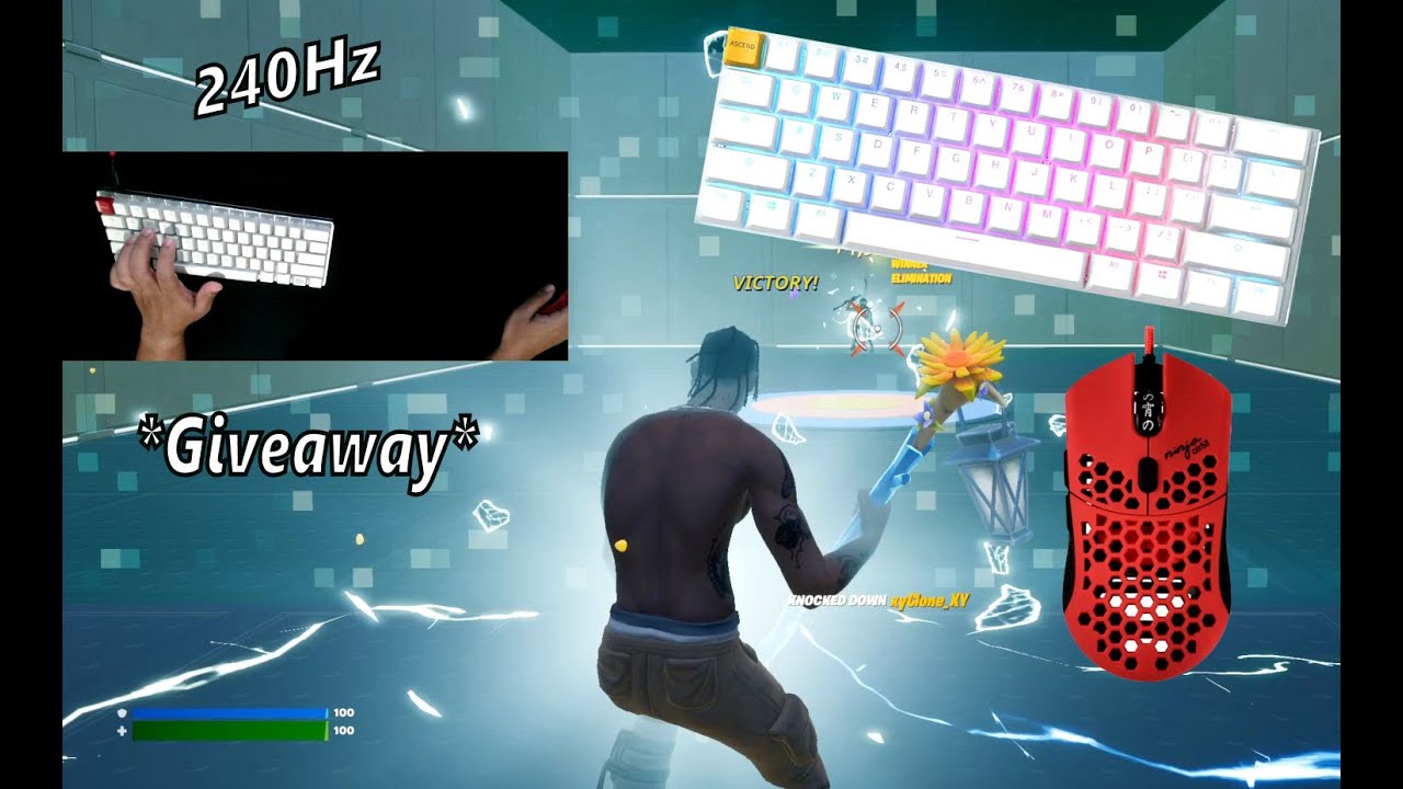 Modded Glorious GMMK Compact ASMR Chill🤩 Satisfying Keyboard Fortnite ...