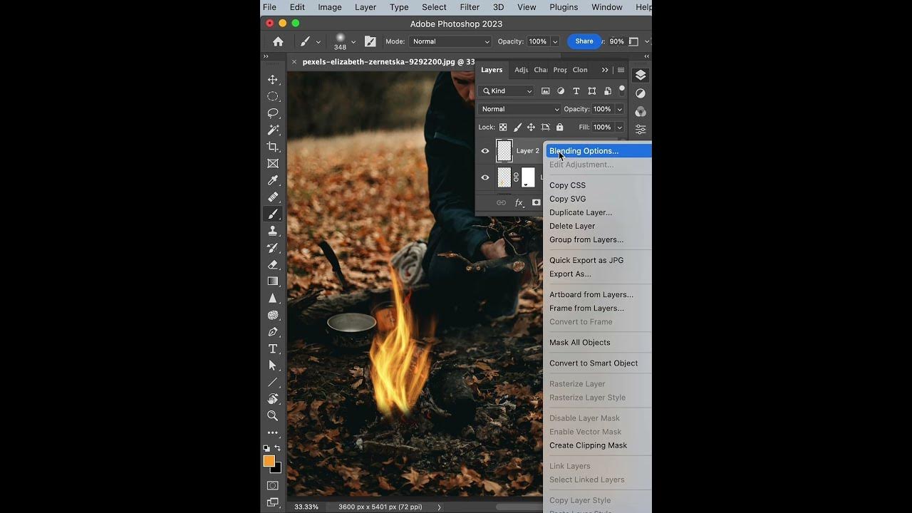 How to add fire in photoshop 🔥 - YouTube