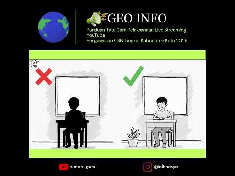 PANDUAN TEKNIS PENGAWASAN OSNK 2026: PENGAWASAN TRANSPARAN VIA LIVE STREAMING YOUTUBE! 🔴💻