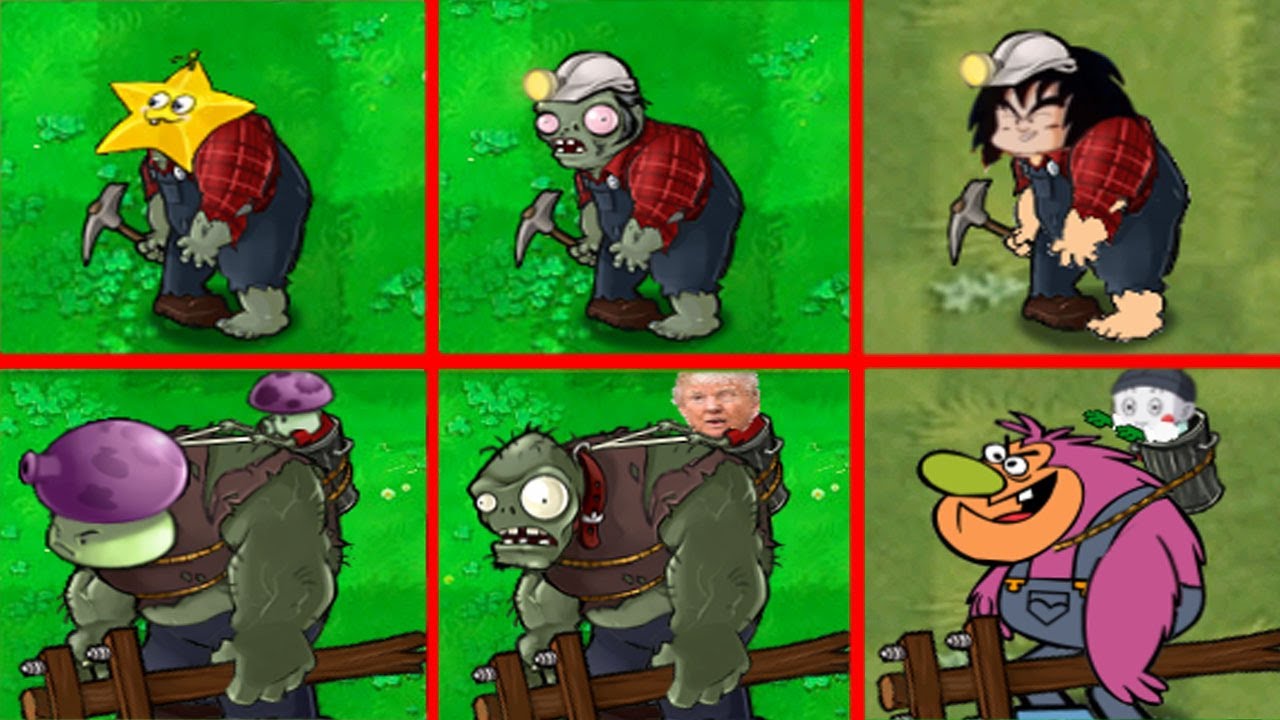 All Digger Zombie vs All Plants vs All Gargantuar | Plants vs Zombies ...