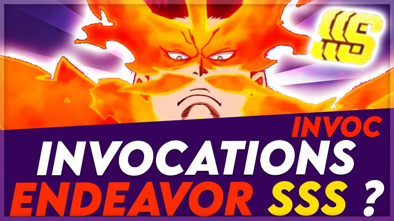 INVOCATIONS ENDEAVOR SSS ? - MY HERO ACADEMIA STRONGEST HERO FR - YouTube