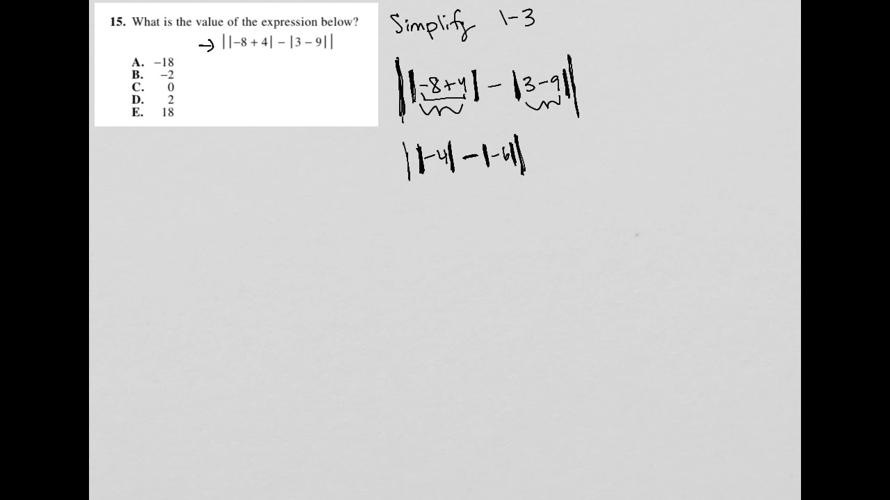What Is The Value Of The Expression Below 8 4 3 9 YouTube