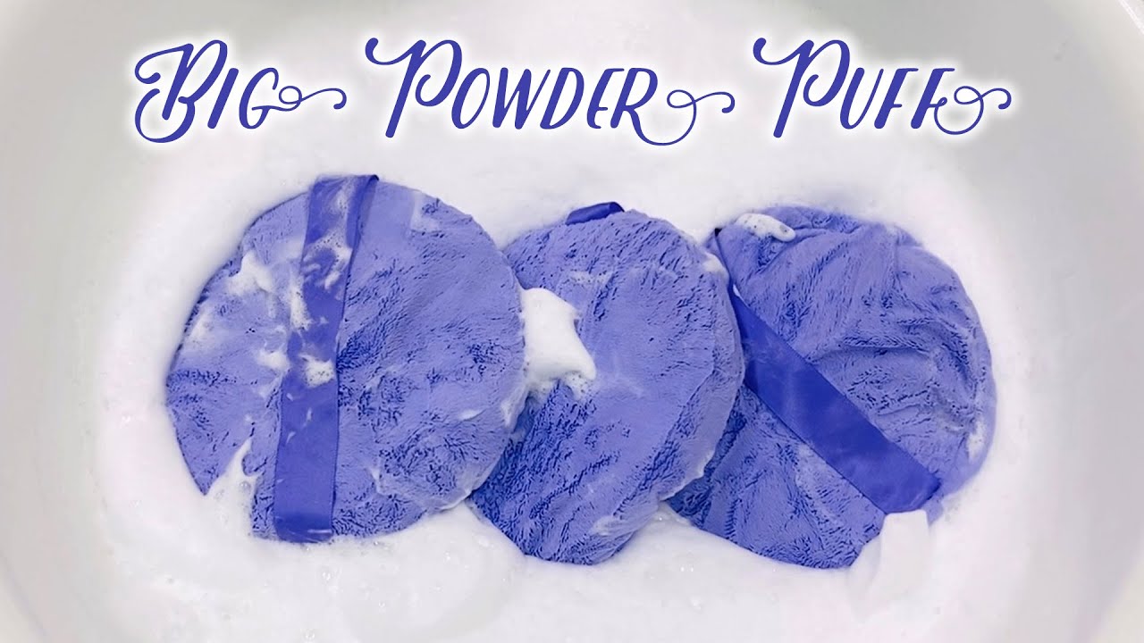 ASMR Sponge 441.Big Powder Puff - YouTube