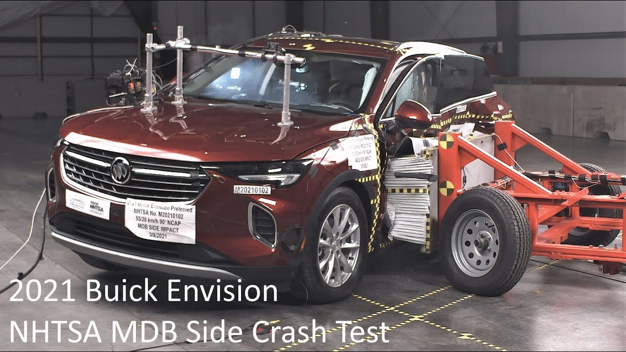 2021-2022 Buick Envision NHTSA MDB Side Crash Test - YouTube