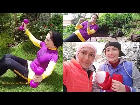 راز جوان ماندن بهنوش طباطبائی با ورزش حرفه ای و تمرین اختصاصی ووشو با الهه منصوری