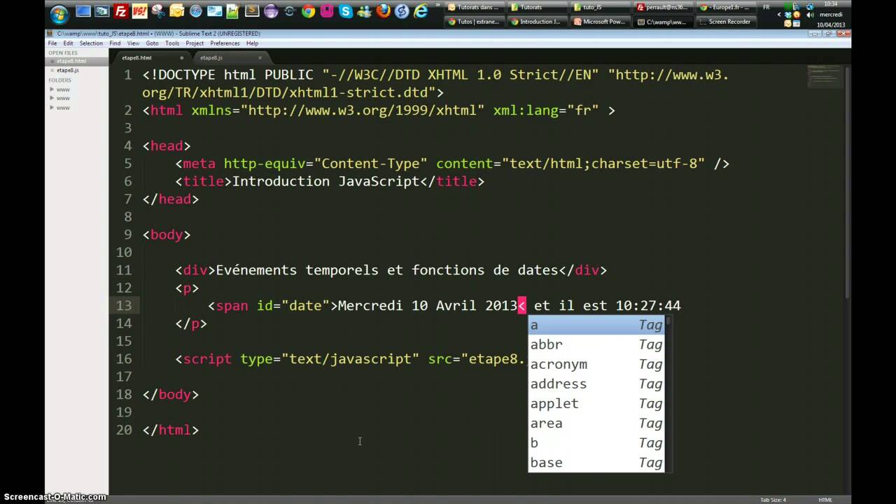 Javascript - Objet Date et fonctions - YouTube