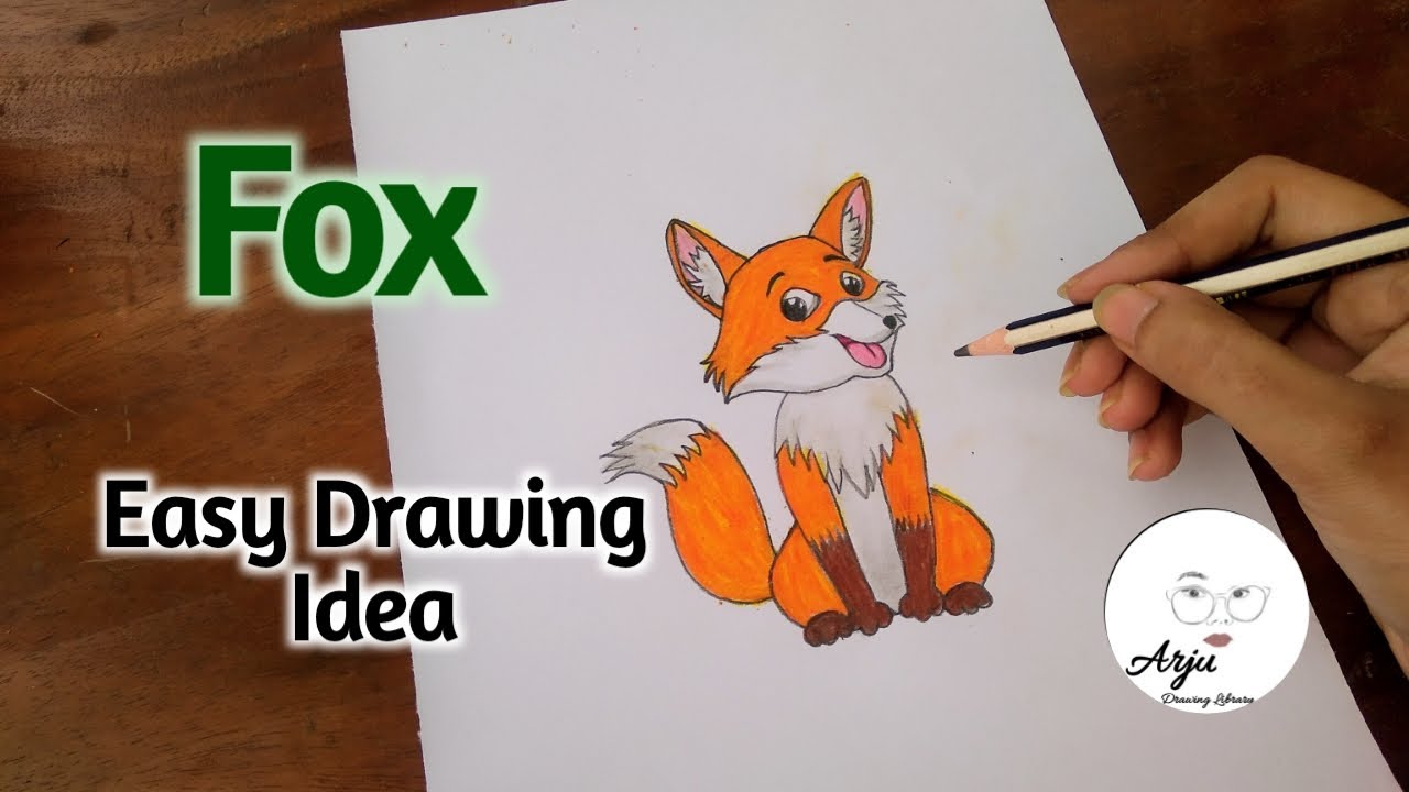 Cartoon Fox Easy draw step by step | How to Draw Cartoon Fox - for ...