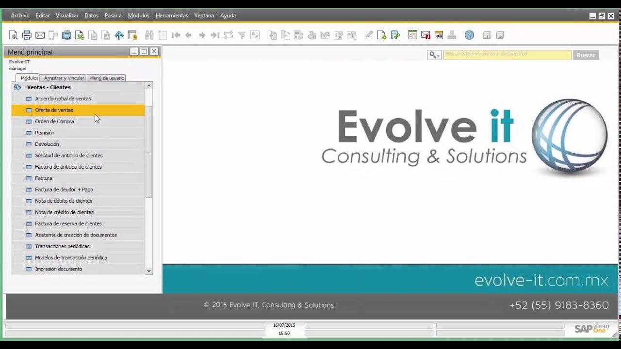 Cambiando la descripción de los menús de SAP Business One - YouTube
