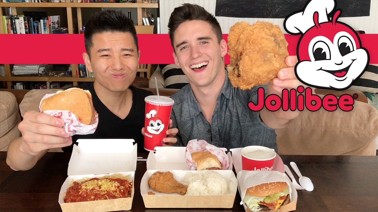 JOLLIBEE Filipino Fast Food (Mukbang / Eating Show) - YouTube