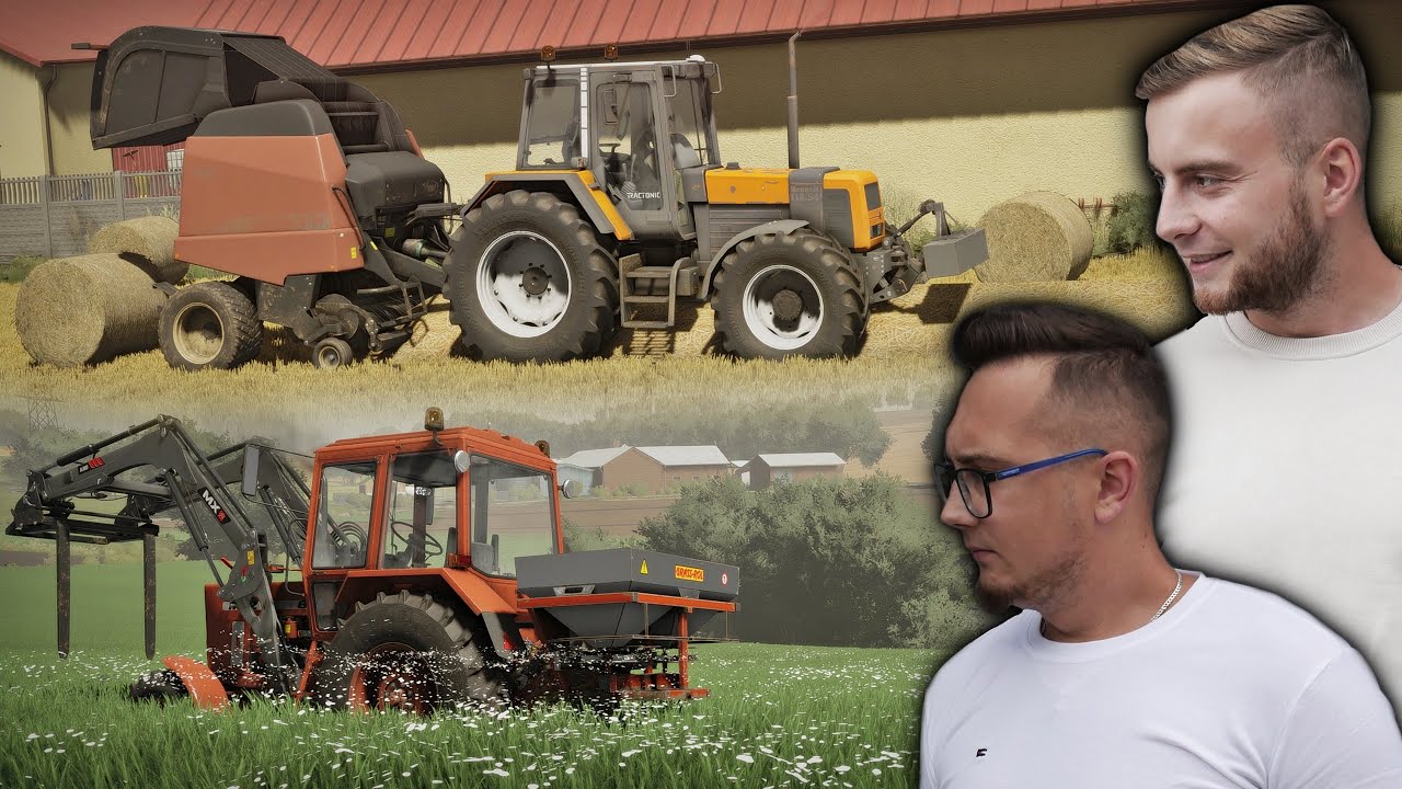 W Dzień Gorącego Lata 😱 Żniwa, Prasowanie Słomy & Nawozy 🔥 "od Biedaka ...