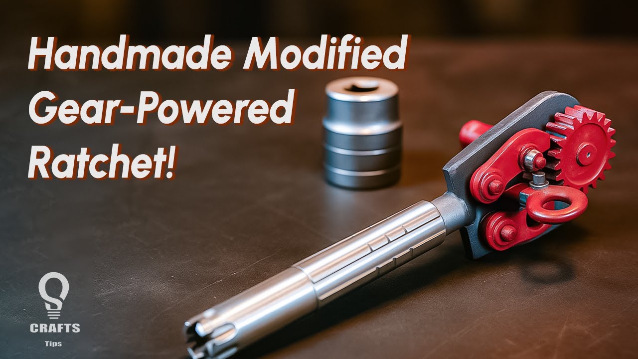Creative Idea - Making Handmade Modified Gear-Powered Ratchet - Craft ...