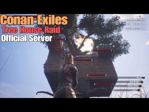 Conan Exiles - Tree House Raid (Official Server) - YouTube
