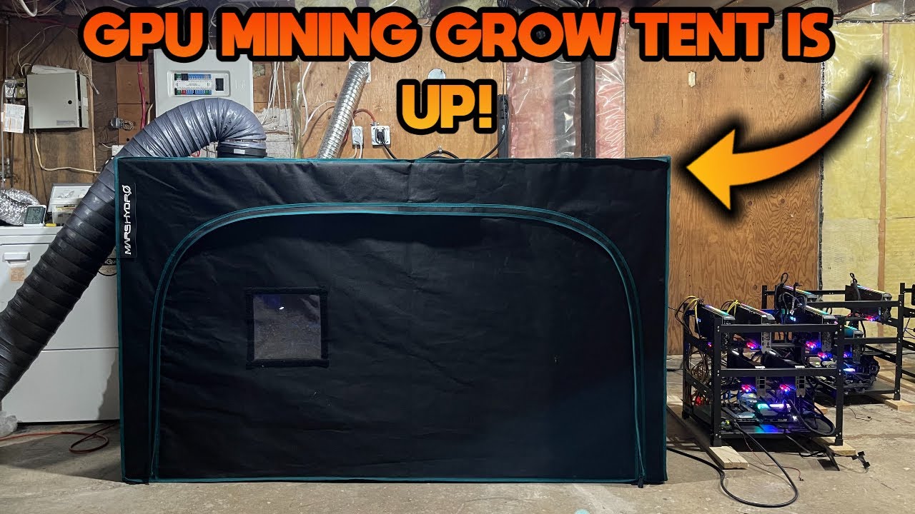 Installing A GPU Mining Grow Tent | Beat The Summer Heat! - YouTube
