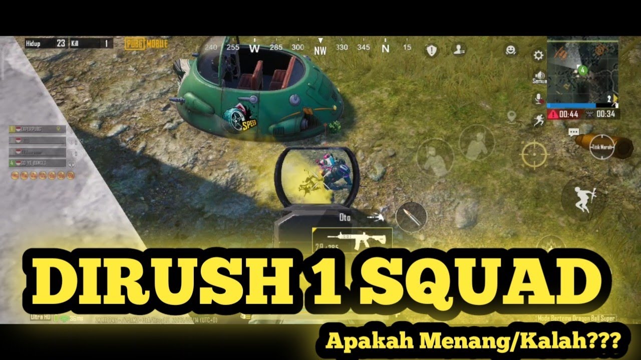 DIRUSH 1 SQUAD RUMAH, APAKAH BISA MENANG/KALAH??? - PUBG MOBILE ...