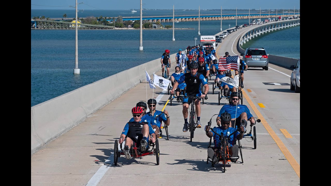 Florida Keys Wounded Warrior Soldier Ride Across Seven Mile Bridge ...