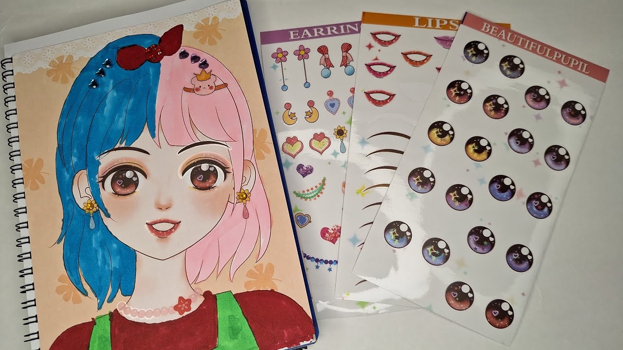 [Mini Paper] Lovely Sticker Makeup 💄 😍 - YouTube