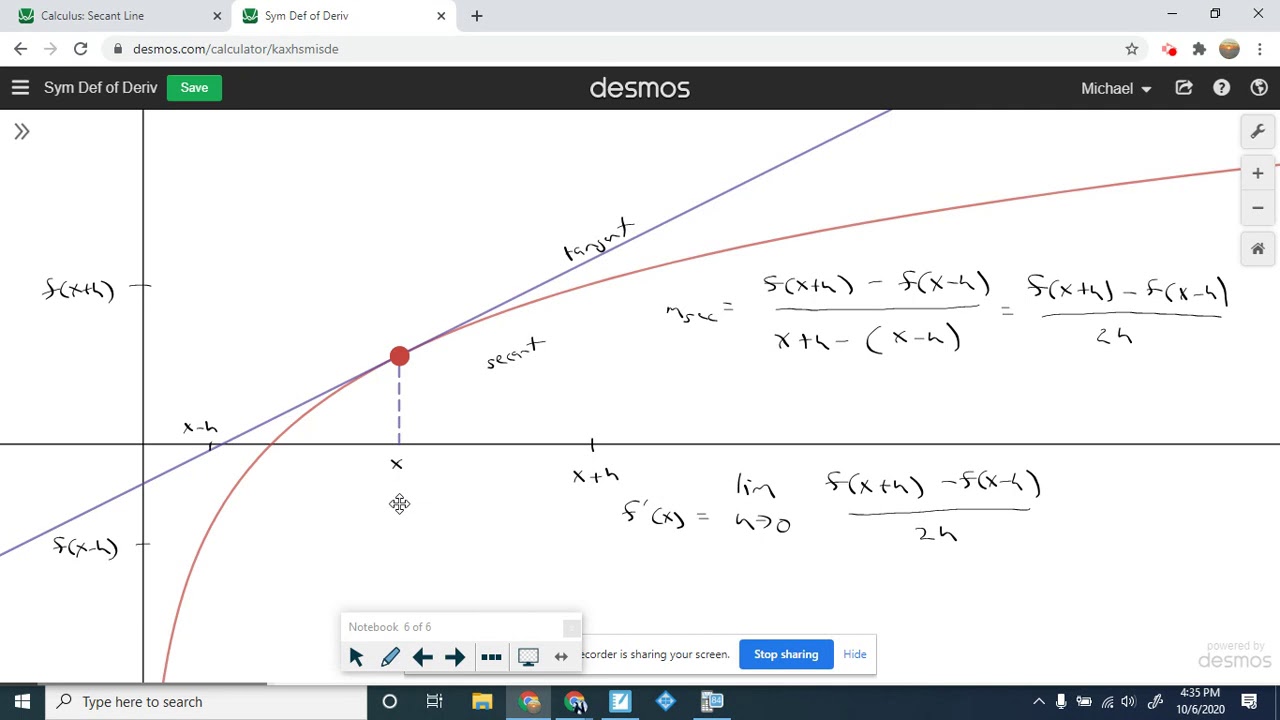 Symmetric Definition of the Derivative - YouTube