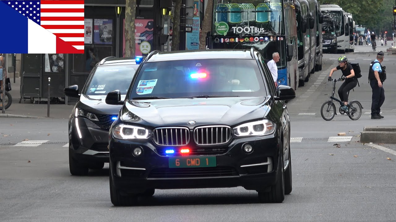 [US Siren!] ARMORED BMW X5 US Embassy come from TEAM USA HOUSE during ...