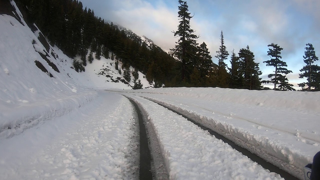 Cycling in snow ruts - YouTube