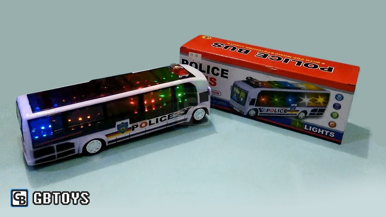 Police Bus With Awesome Light And Sound (Unboxing Best Toys For Kids ...