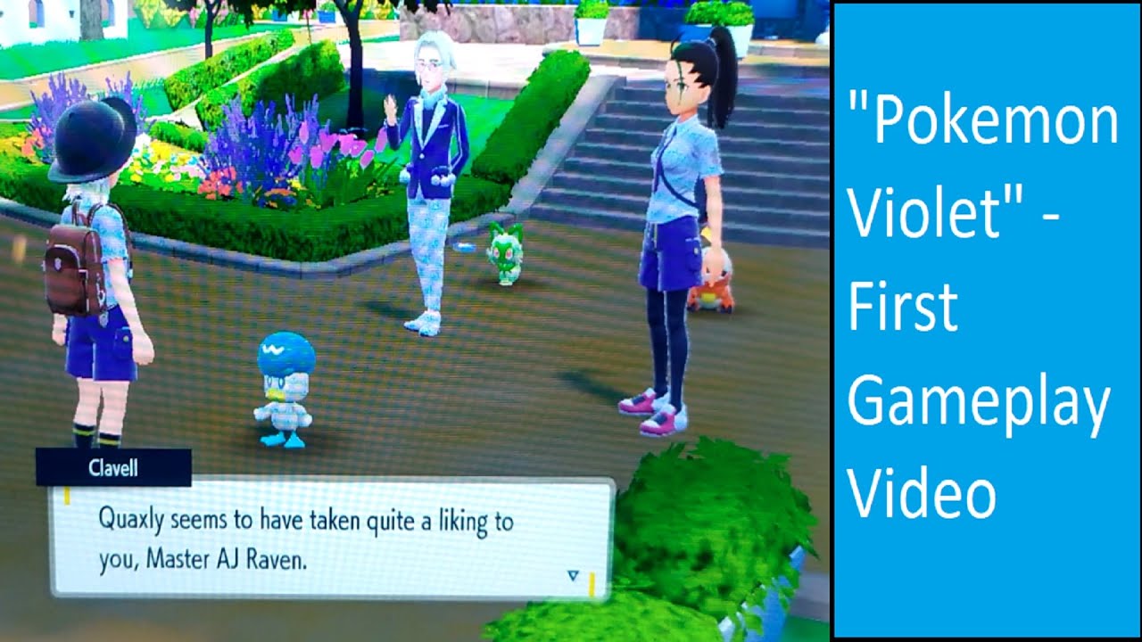 "Pokemon Violet" - First Gameplay Video - YouTube