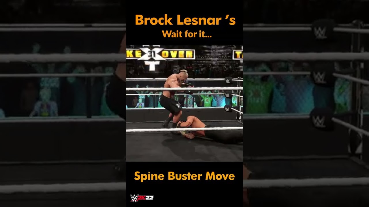 Brock Lesnar's SpineBuster Move🔥 | Must watch | Fan Brock Lesnar | #wwe ...