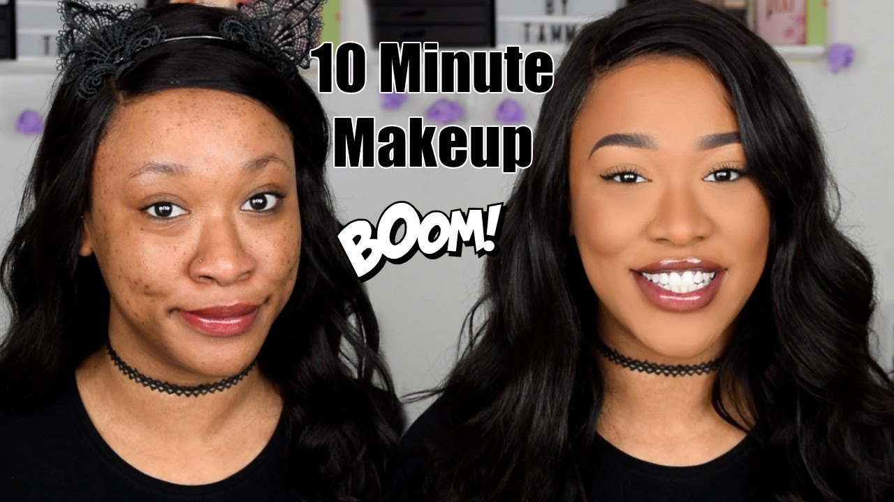 GET READY FAST! AFFORDABLE QUICK SLAY MAKEUP - YouTube