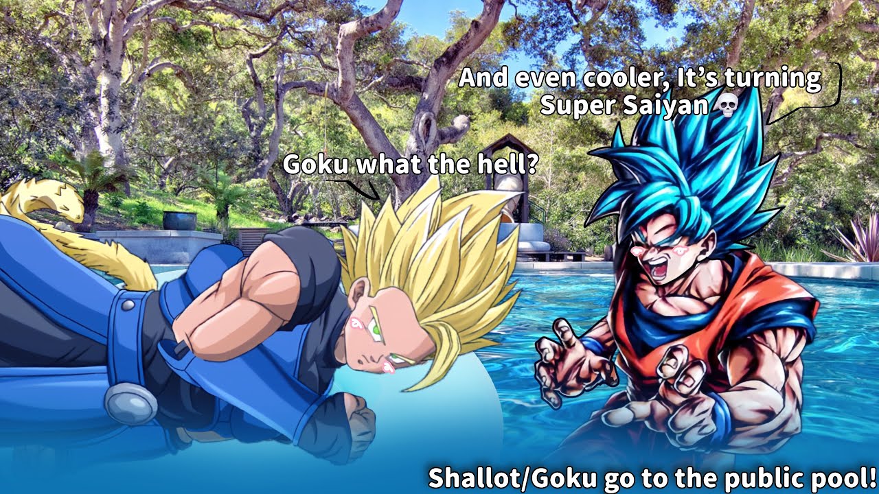 DBL || Shallot/Goku Go to the public pool! - YouTube