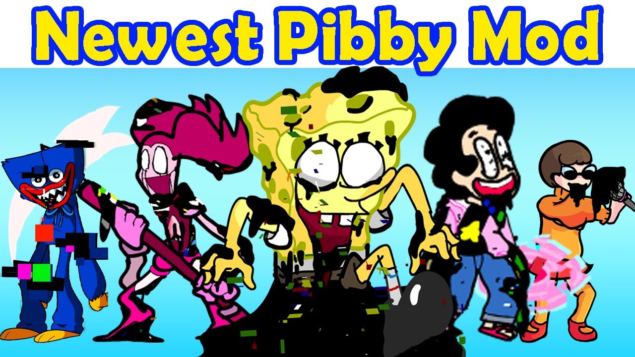 FNF VS Pibby NEWEST MODS (Huggy Wuggy, SpongeBob, Velma) FNF x Come and ...