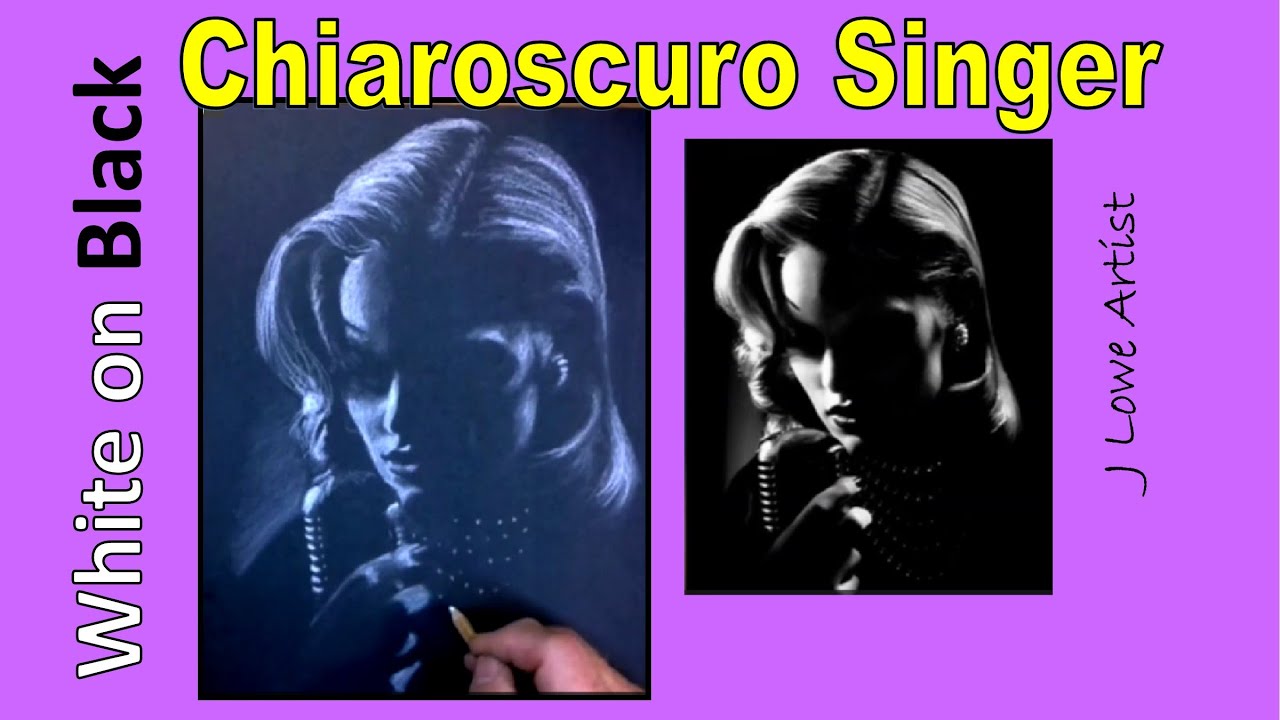 Chiaroscuro Drawing Tutorial of a singer - YouTube