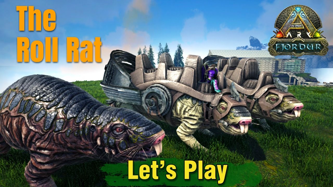 ARK Survival Evolved Fjordur Taming the miner the Roll Rat - YouTube