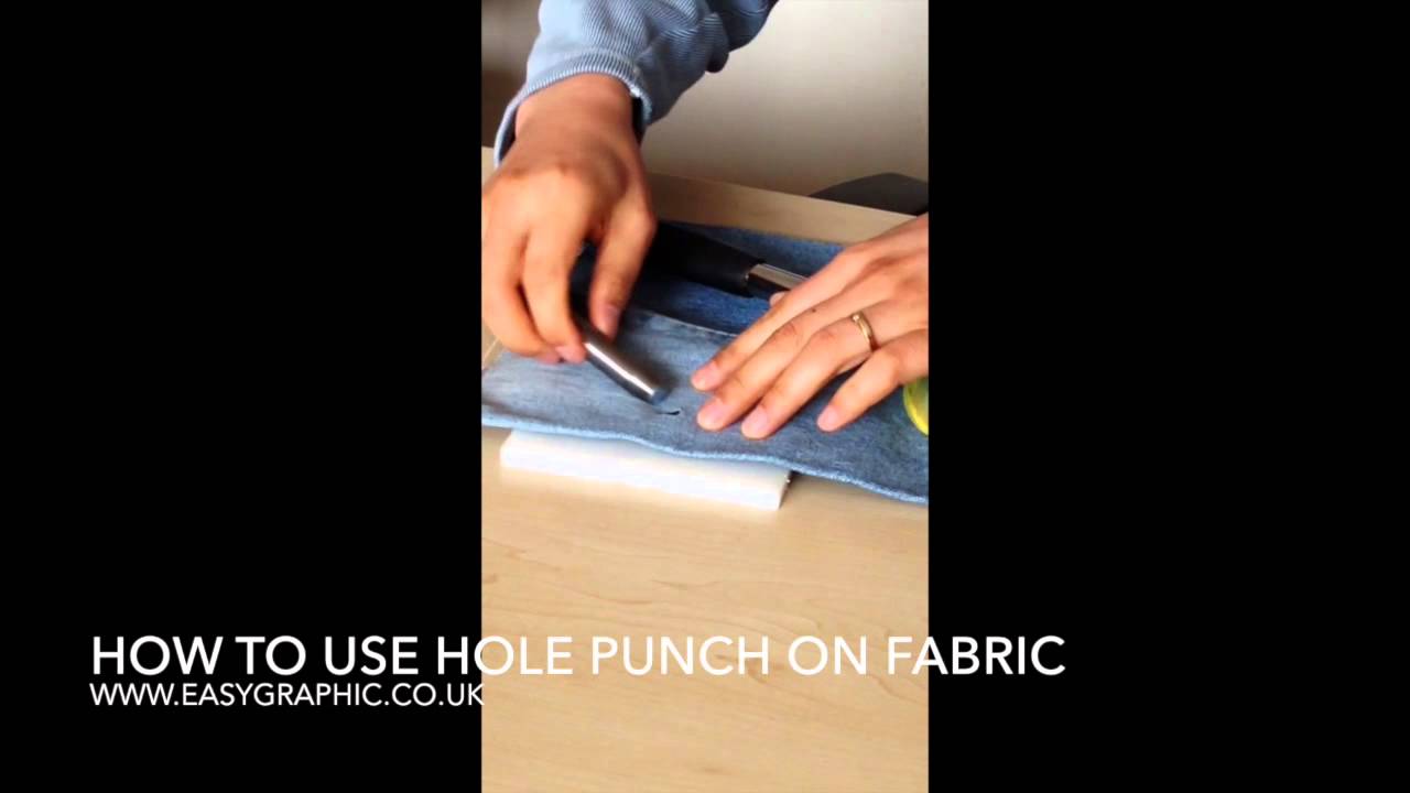 How To Use Hole Punch To Cut Through Fabric YouTube how-to-use-hole-punch-to-cut-through-fabric-youtube