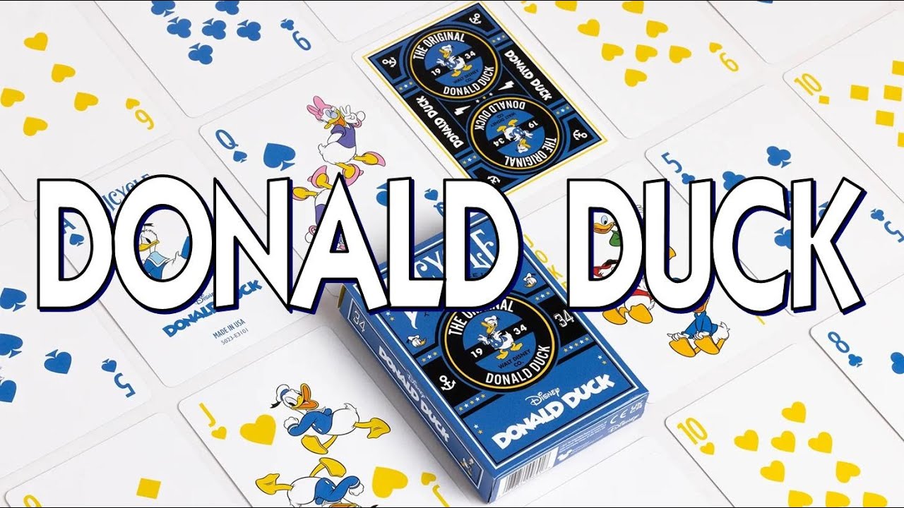 Deck Review - Donald Duck Playing Cards - YouTube