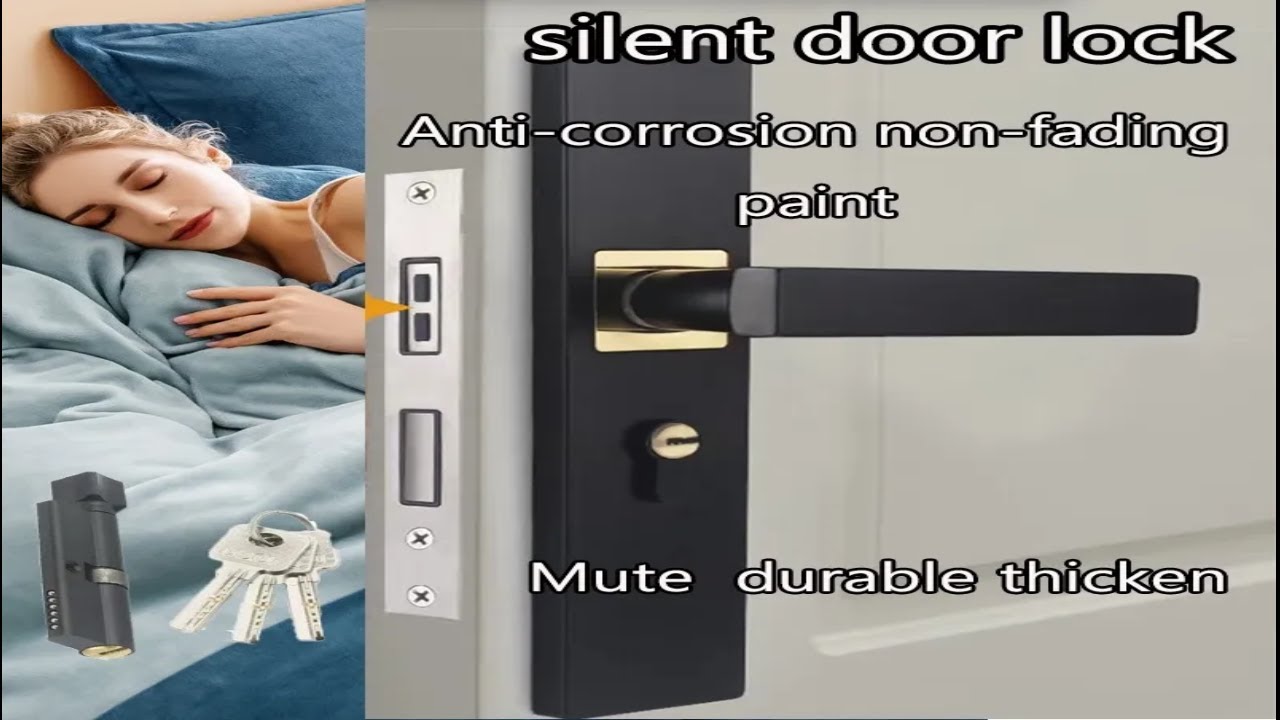 Upgrade Smart Door Lock With Key Door Knob Main Door Double Lock Set ...