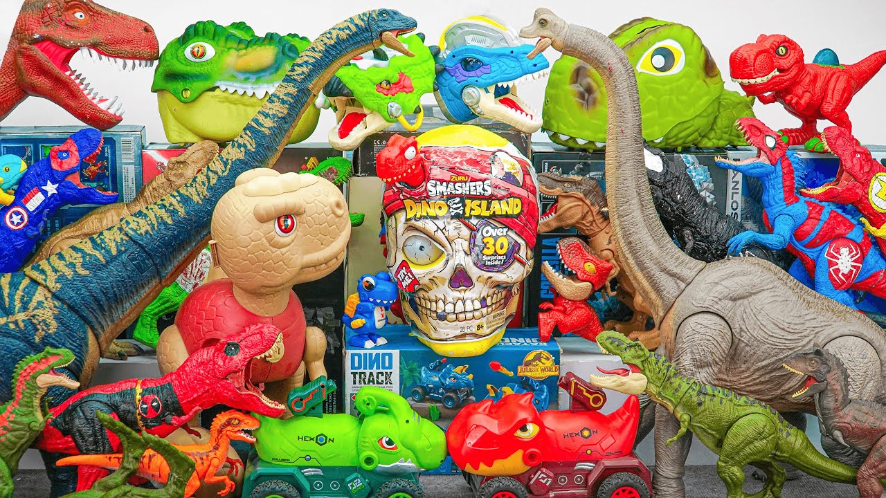 Jurassic World Unboxing Review ASMR | Smashers Dino, Brachiosaurus ...