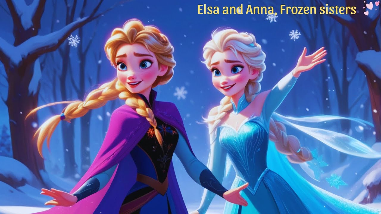 Elsa and Anna, Frozen sisters- Children Song with Lyrics | FlySky for ...