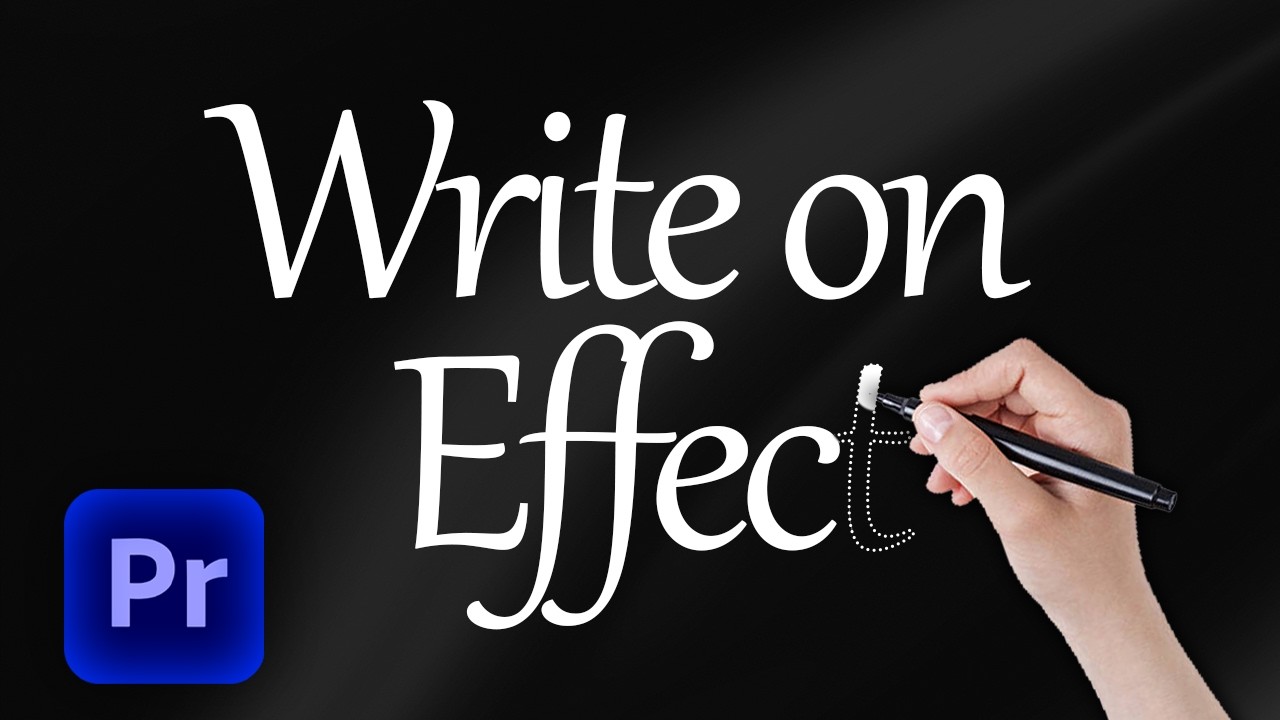 How To Make Handwriting Write On Effect in Premiere Pro - YouTube