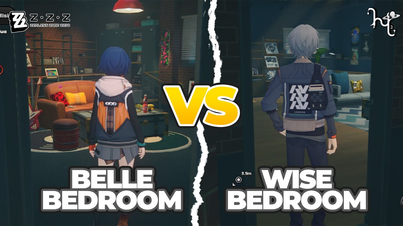 BELLE AND WISE BEDROOMS COMPARISON | Zenless Zone Zero - YouTube