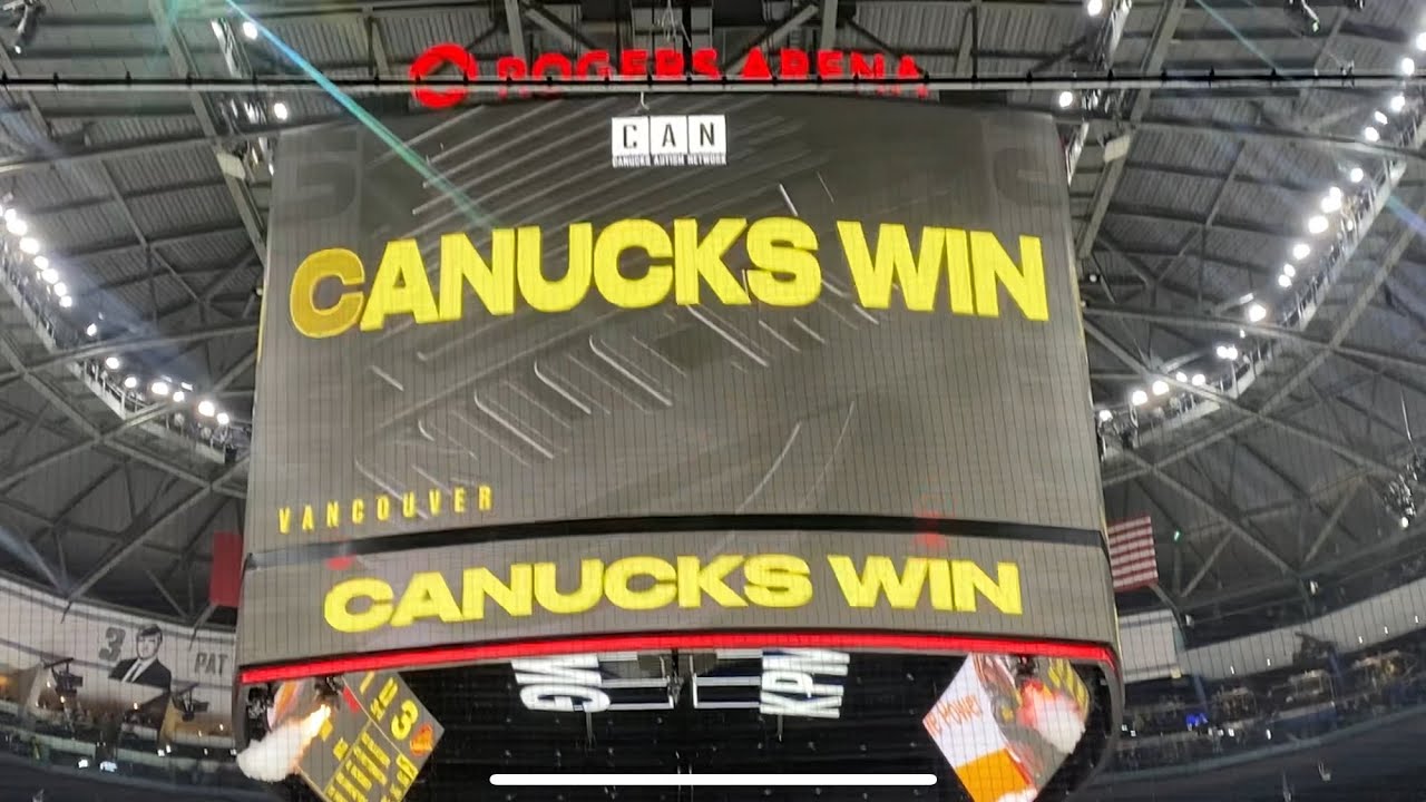 Vancouver Canucks 2023-24 Win Horn “I Feel Good” By Pitbull LIVE At ...