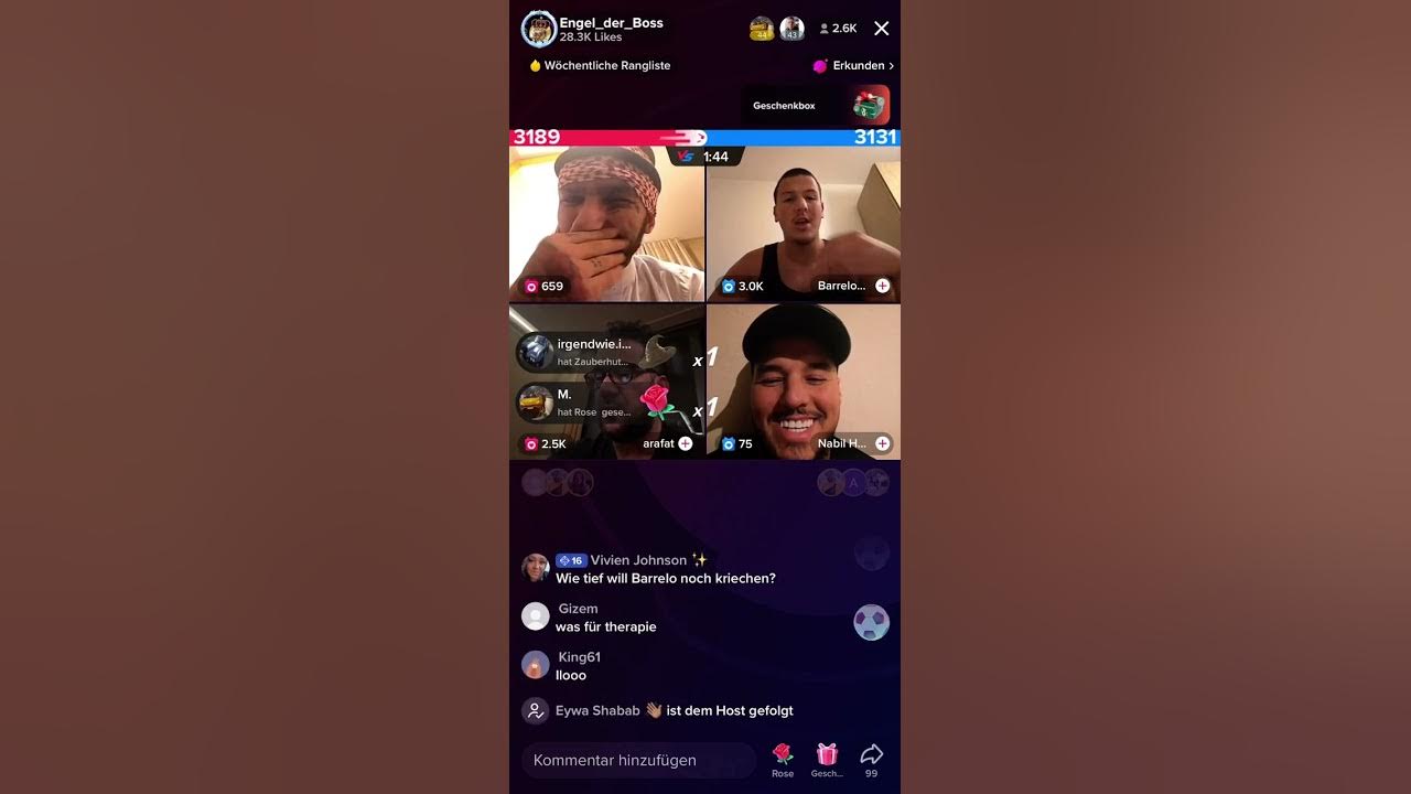 Engelgesicht TikTok live Fitna time 🤣 - YouTube