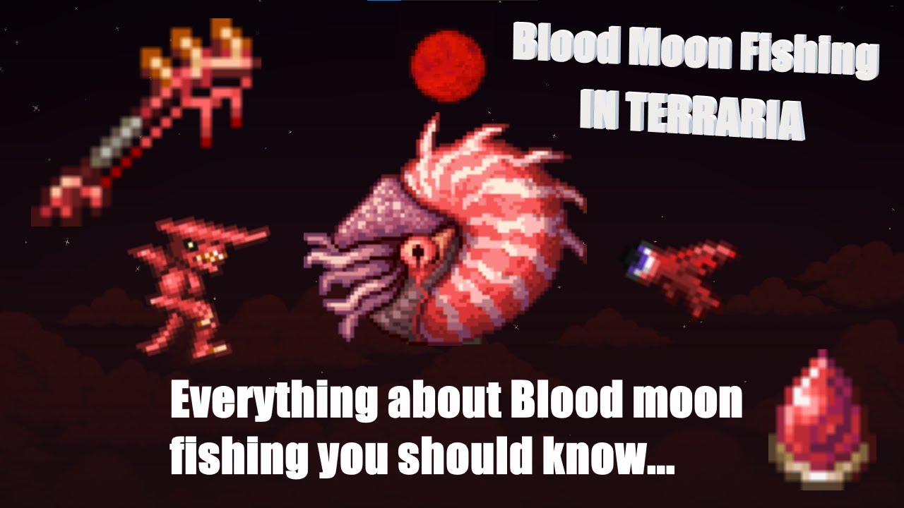 A Guide To Blood Moon Fishing in Terraria - YouTube