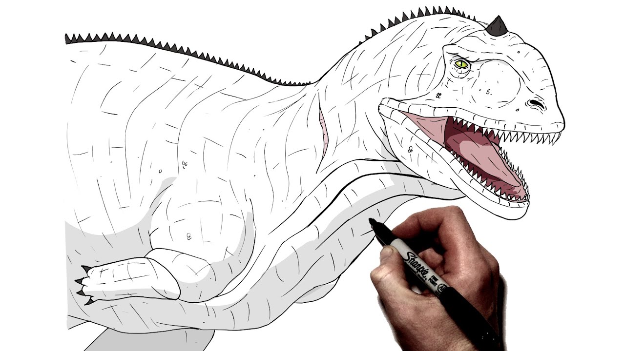 How To Draw Majungasaurus | Step By Step | Chaos Theory - YouTube