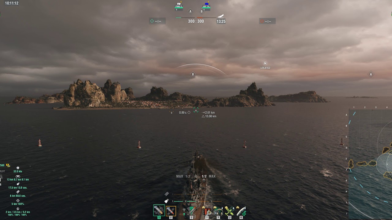 WOWS Ranked 1v1 Match 9 ARP Takao - YouTube