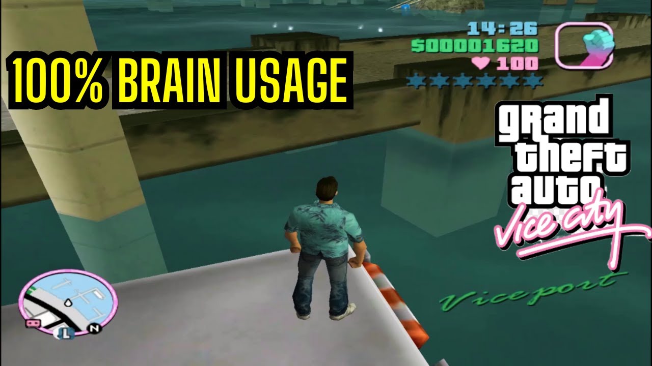 When You 100% Brain in GTA Vice City - YouTube