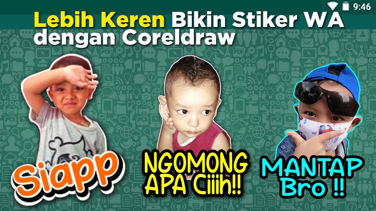 Lebih Keren Bikin Stiker WA dengan Coreldraw - YouTube