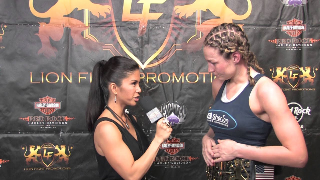 Lion Fight 14 - Jorina Baars Official Post Fight Interview - YouTube