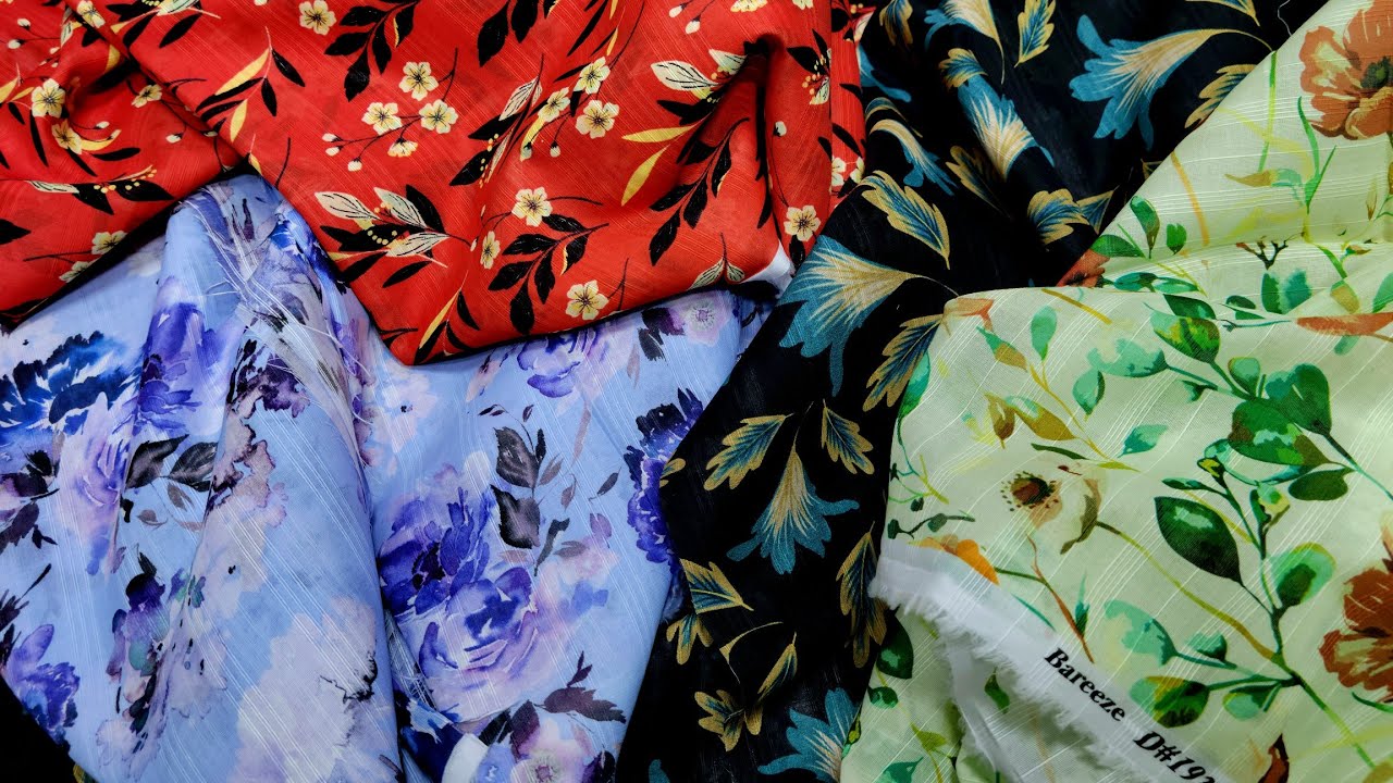 BAREEZE PREMIUM LAWN DIGITAL PRINT BANA DORA ALL OVER MOST DEMANDING ...