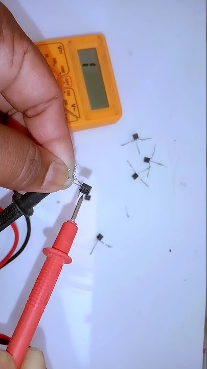 how to test bc 547 transistor / multimeter se kaise check Karen#shorts ...