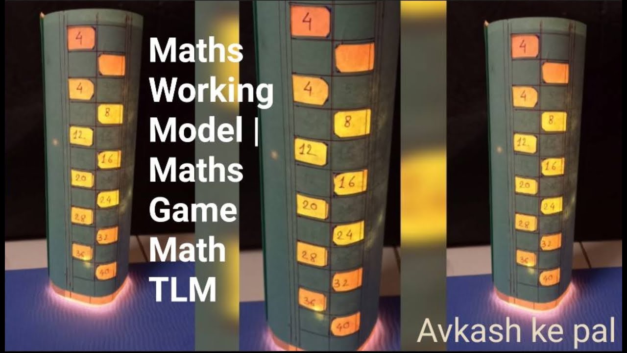 Maths Working Model, Maths Game For Students ,Multiplication Table ...