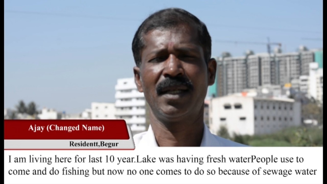 Chikka Begur Lake turn into a sewage tank:Reporter Abhishek Upadhyay ...